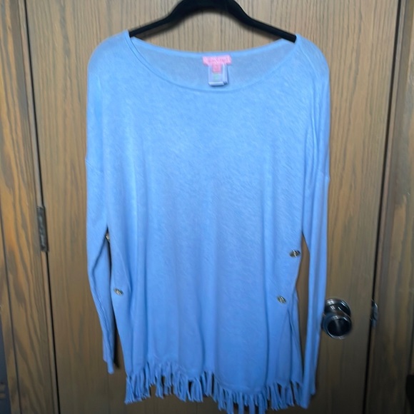 Lilly Pulitzer | Sweaters | Lilly Pulitzer Light Blue Long Sleeve ...